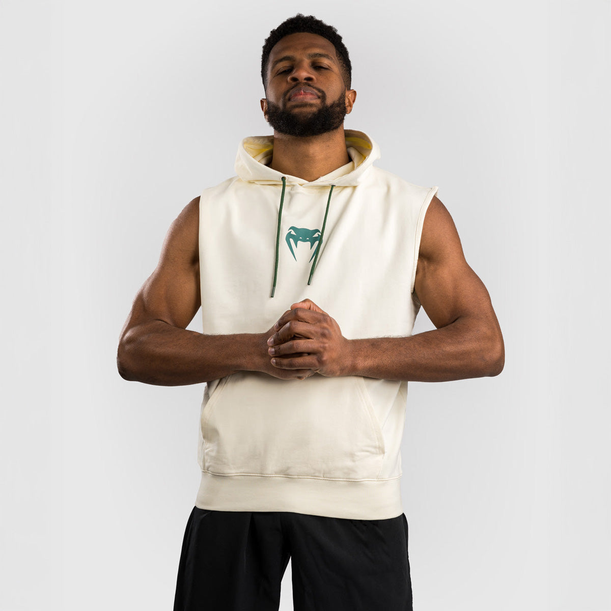 Sweat sans manches Venum Sparring avec capuche Vanille – Combat Arena